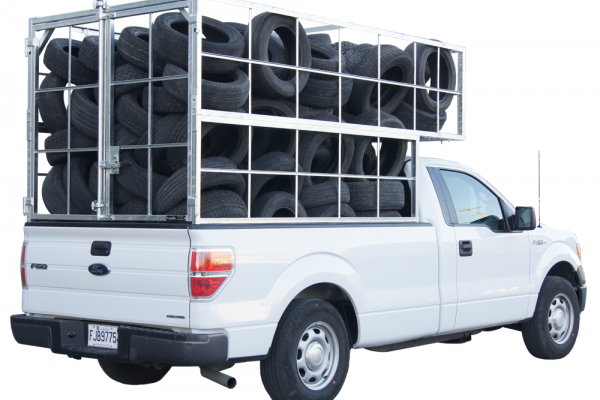 Pickup Truck Tire Cage, 100 Tires | Ohio Rack